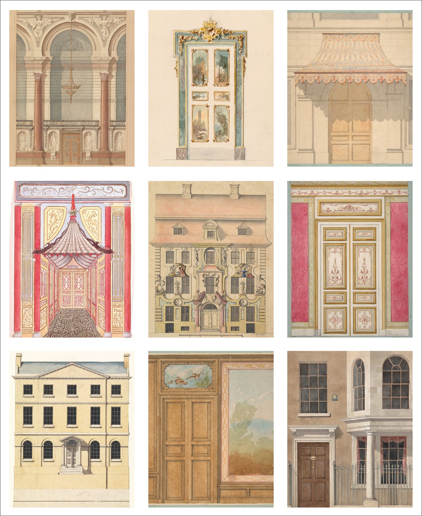 Vintage Art Fabric Prints | Architecture – Stitch & Fable